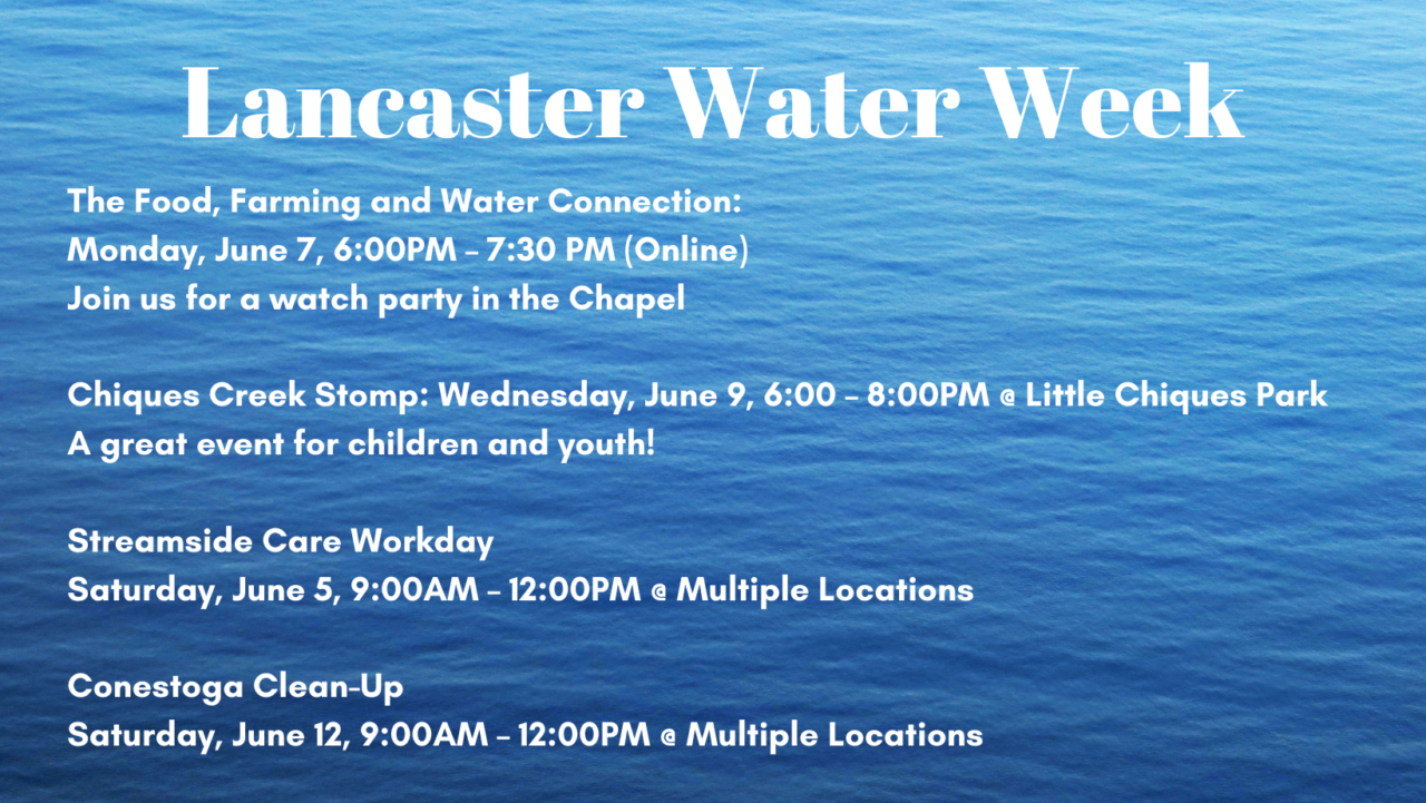 Lancaster Water Week | Highland Presbyterian Church